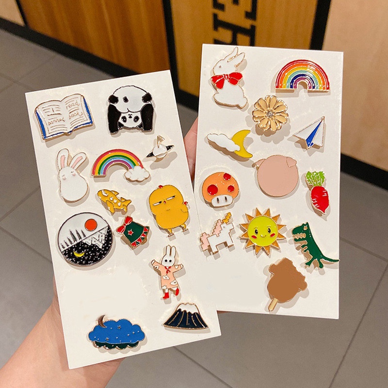 5Pcs Diversity Random Badges Cute Ins Personalized Badges Pins ...