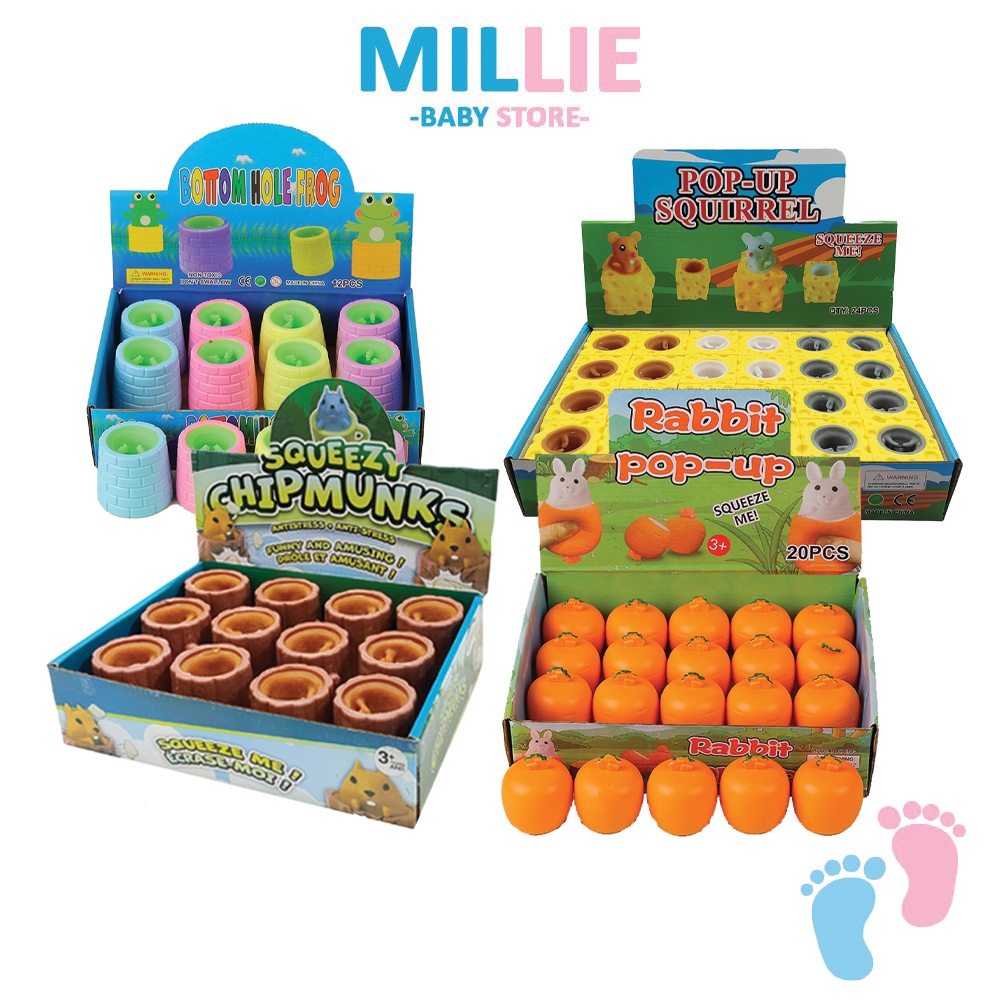 MILLIE Cute And Funny Animal Squeeze Pop -up Toy Stress Relief Soft ...