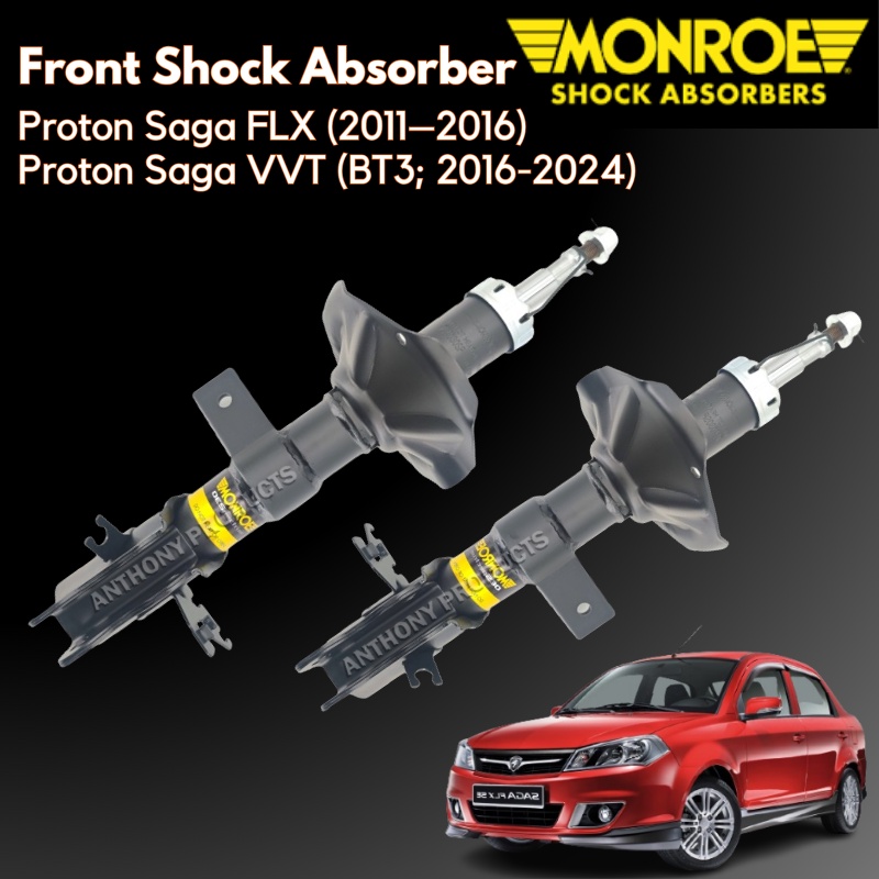 Proton Saga BLM FL FLX VVT Original Monroe Front and Rear Shock ...