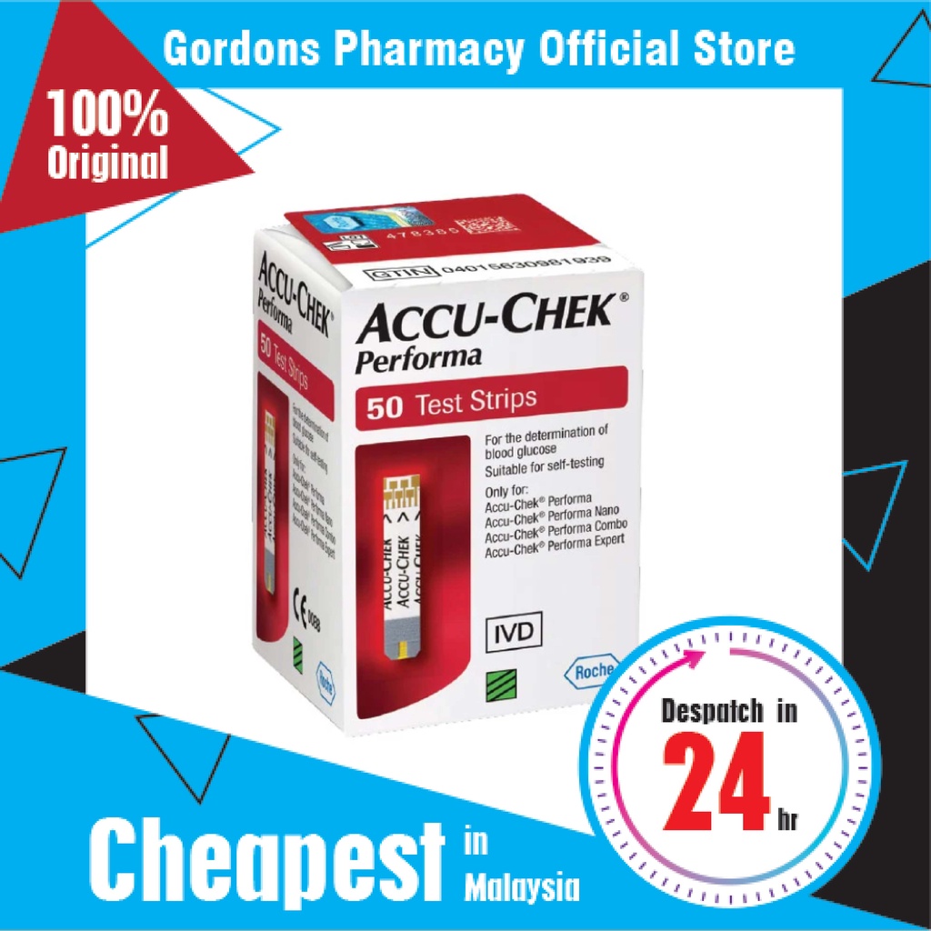 Accu-Chek Performa Glucose Test Strip 50's | Shopee Malaysia