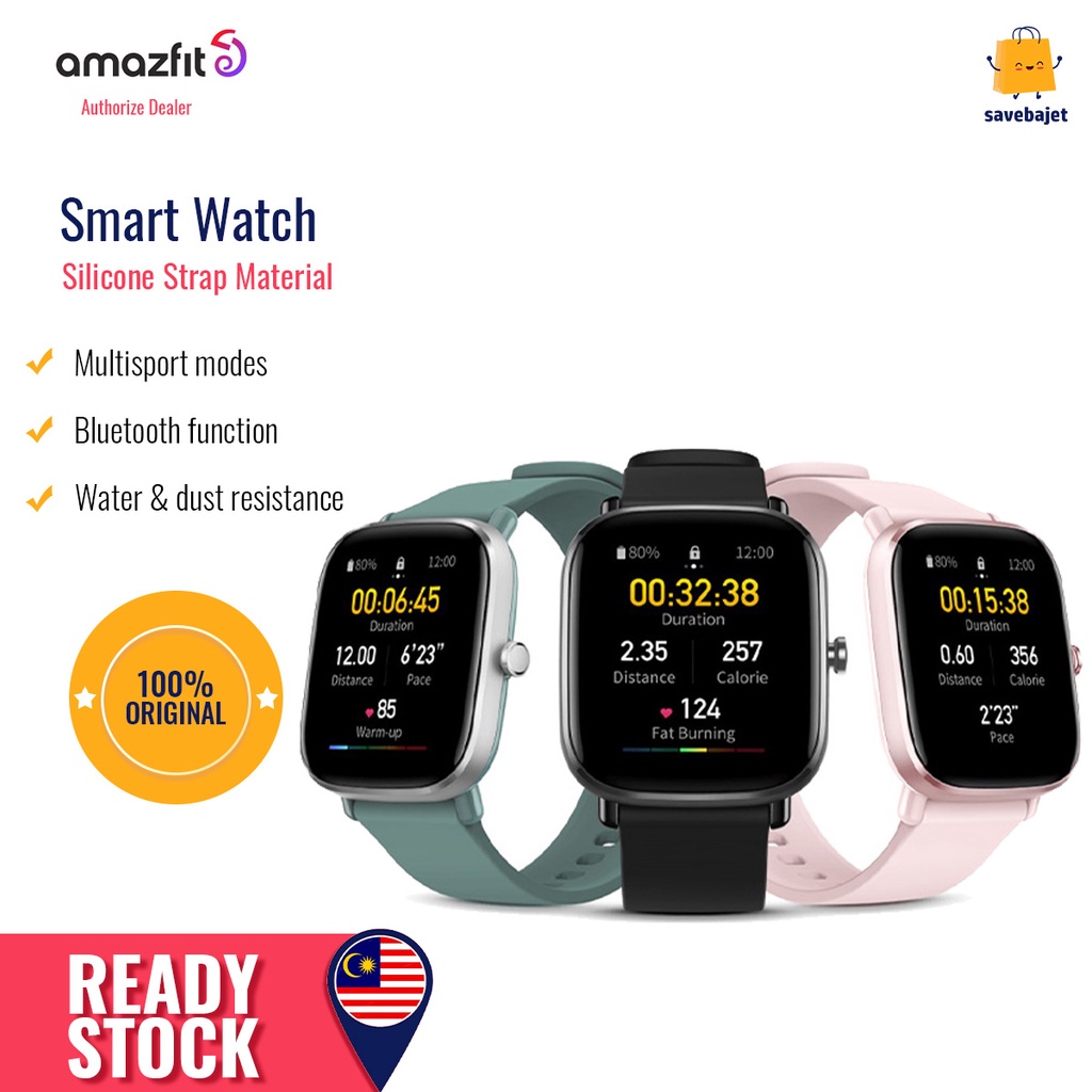 Amazfit GTS2 Mini - Black/Pink AMZ-GTS-MINI-BK/AMZ-GTS-MINI-PK | Shopee ...