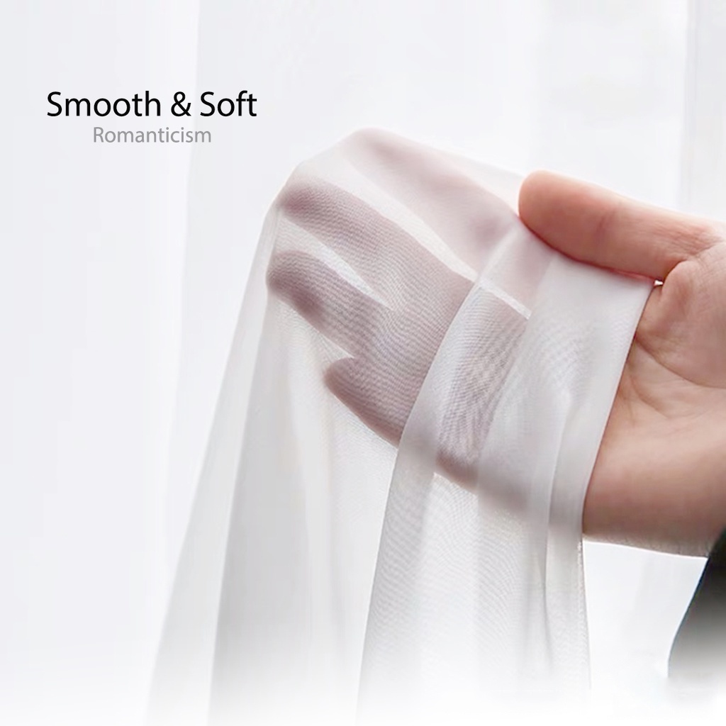 GDeal Ring/Rod/Hook Type Plain Tulle Sheer Curtain Home Decor Translucent Window Treatments ...