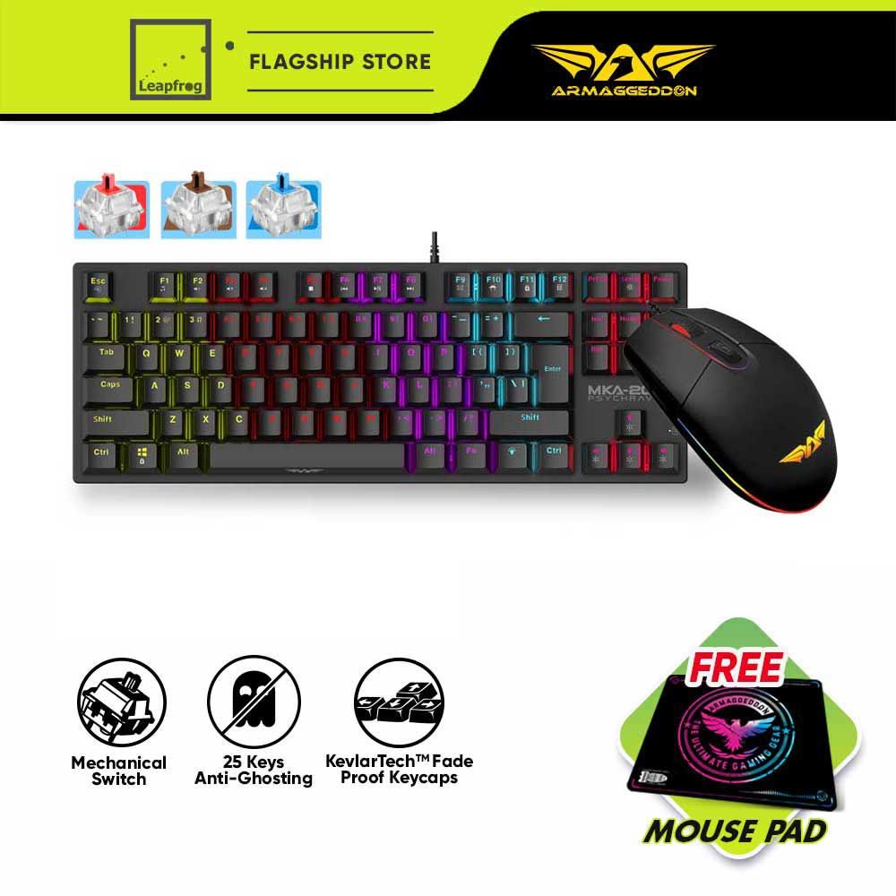 Armaggeddon MKA-2C NEO 87 Key Mechanical Gaming Keyboard | 12 Backlight ...