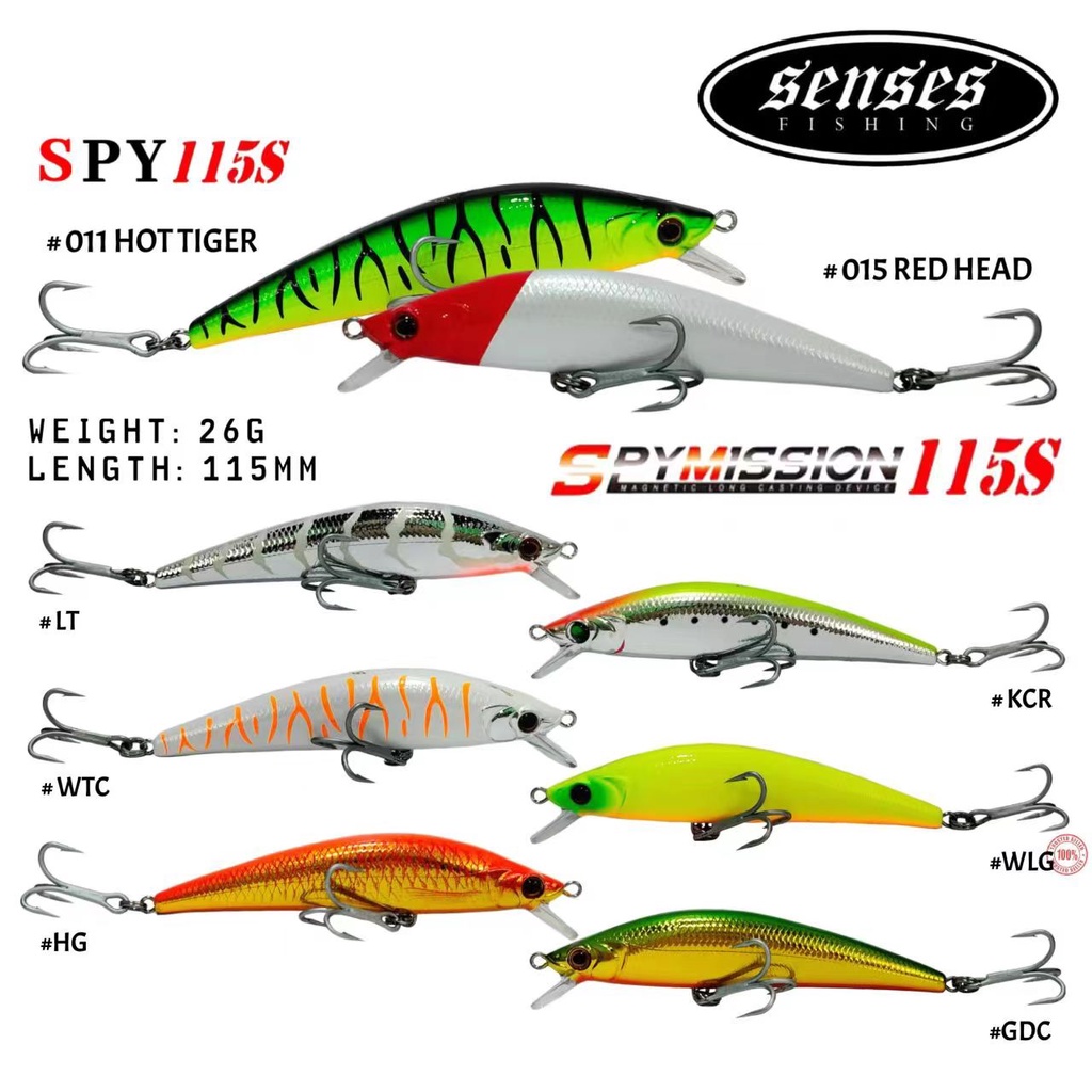 SENSES SPY MISSION 115S MAGNETIC DEVICE FISHING LURE (SPY-115S) | Shopee Malaysia