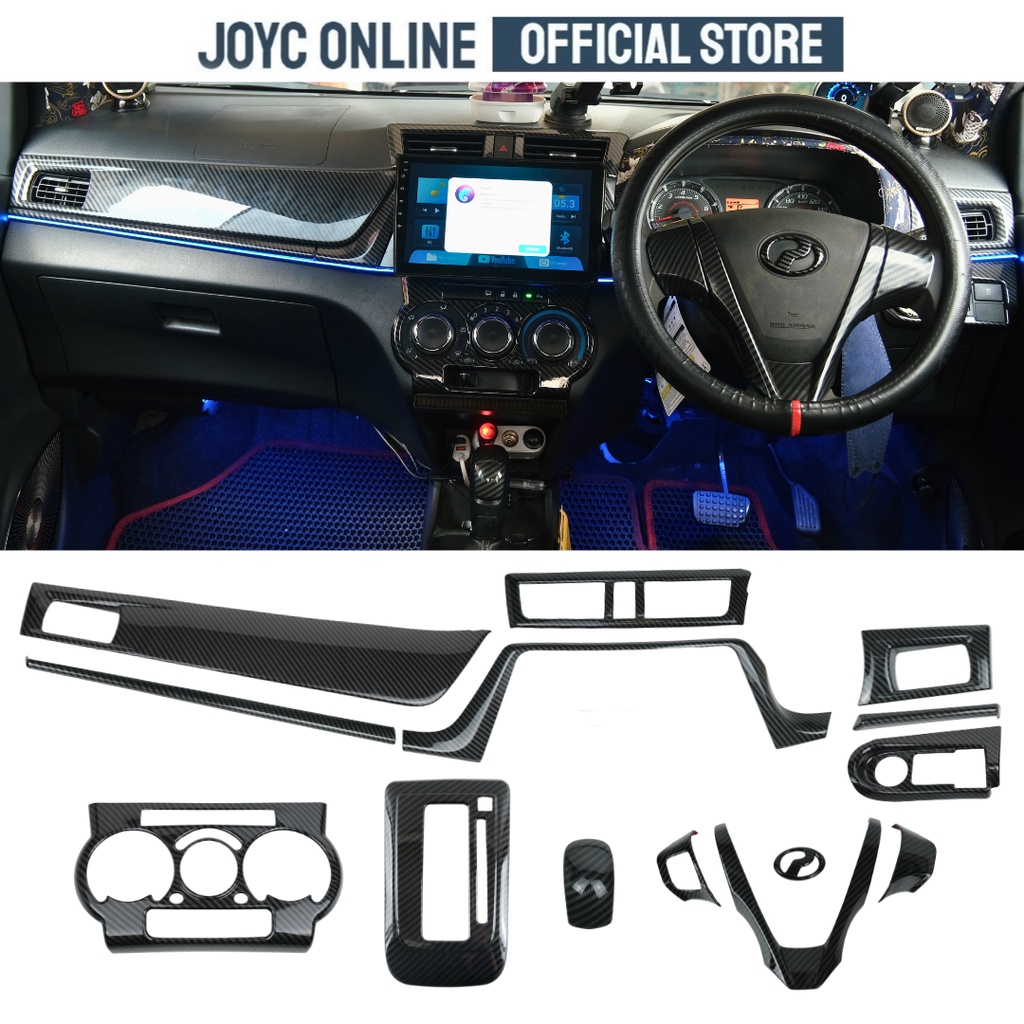 JOYC Perodua Bezza 2019 - 2025 Interior Carbon Fiber cover casing ...