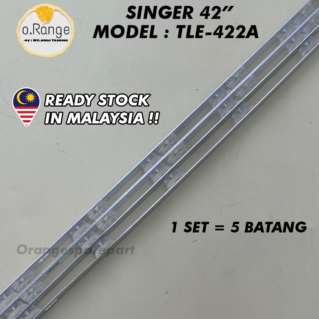 TLE-422A SINGER 42" LED TV BACKLIGHT (LAMPU TV) SINGER 42 INCH LED TV ...