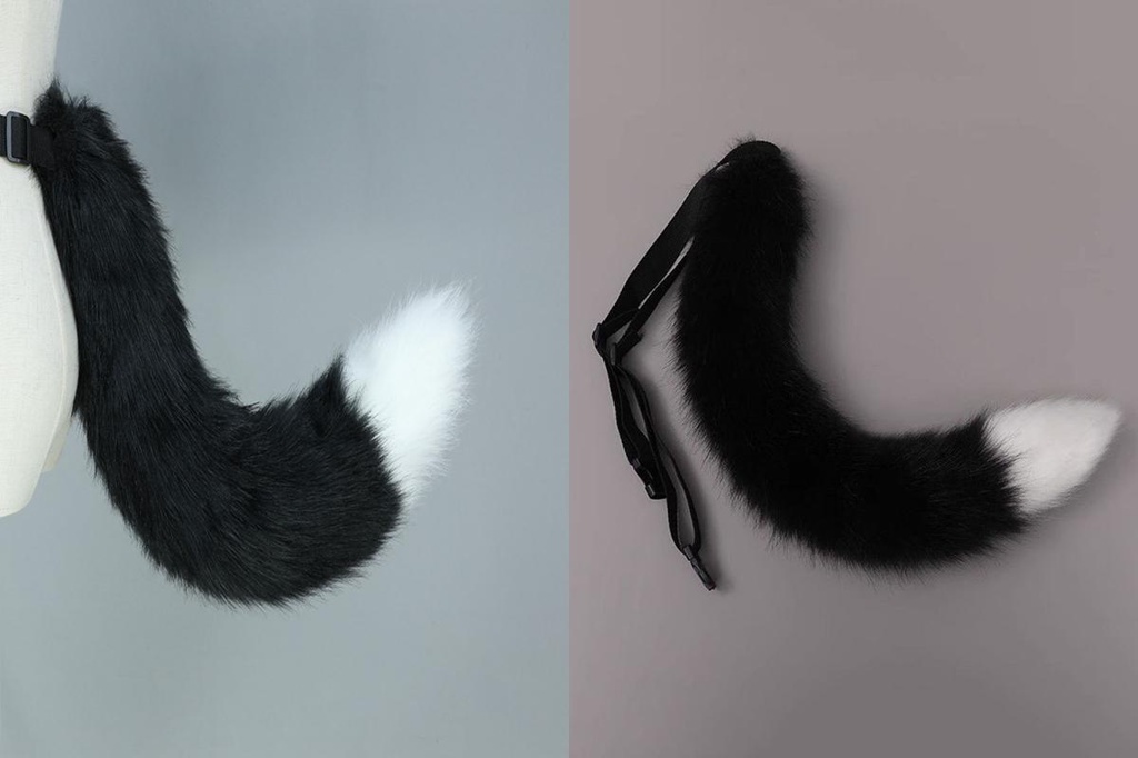 YYR_ Cute Fox Tail Soft Polyester Fox Tail Japanese Style Faux Fox Tail ...