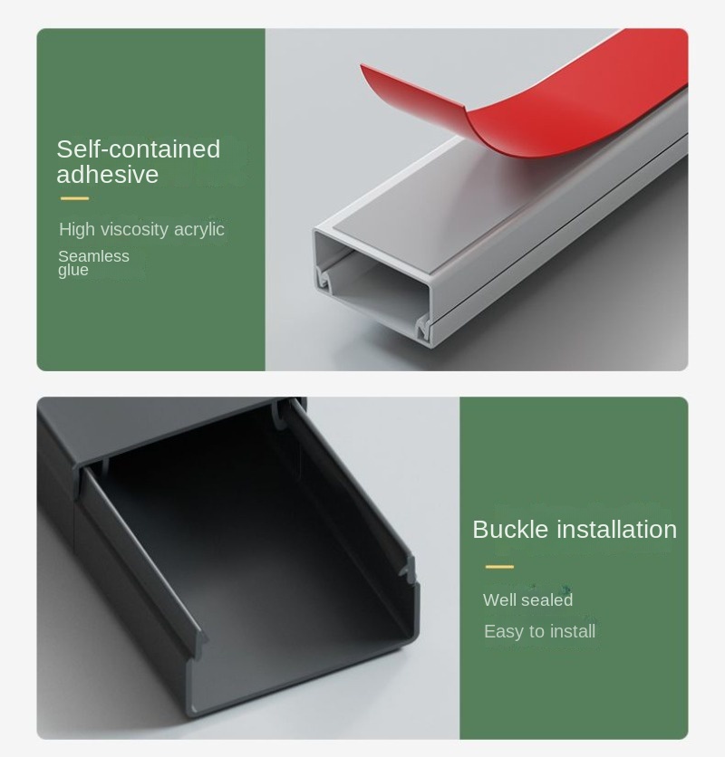 Open-Mounted Wire Trunking PVC Invisible Network Cable Decorative Open ...