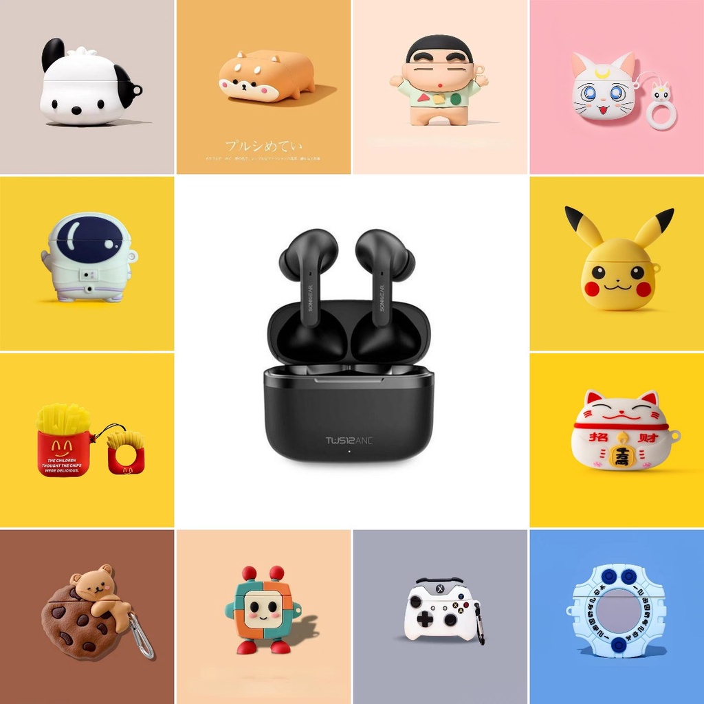 READY STOCK! For SonicGear Earpump TWS 12 Active Case Cool Tide Cartoon ...