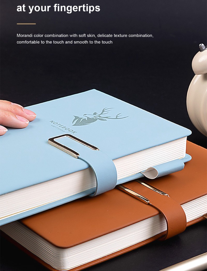 A5 Soft Leather Notebook, 160/360 Pages Retro Agenda Notebook for Desk ...