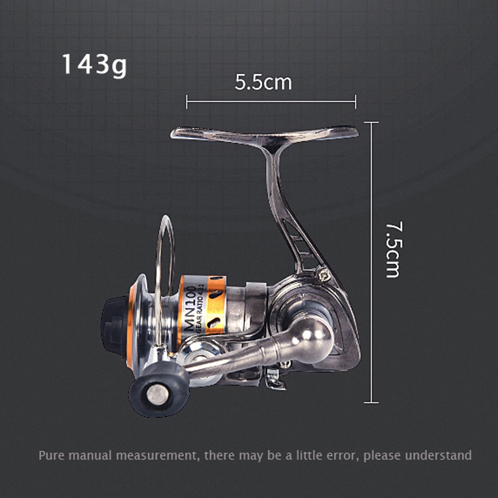 Mini Spinning Fishing Reel Metal Coil 6KG Max Drag Power Winter Ice ...