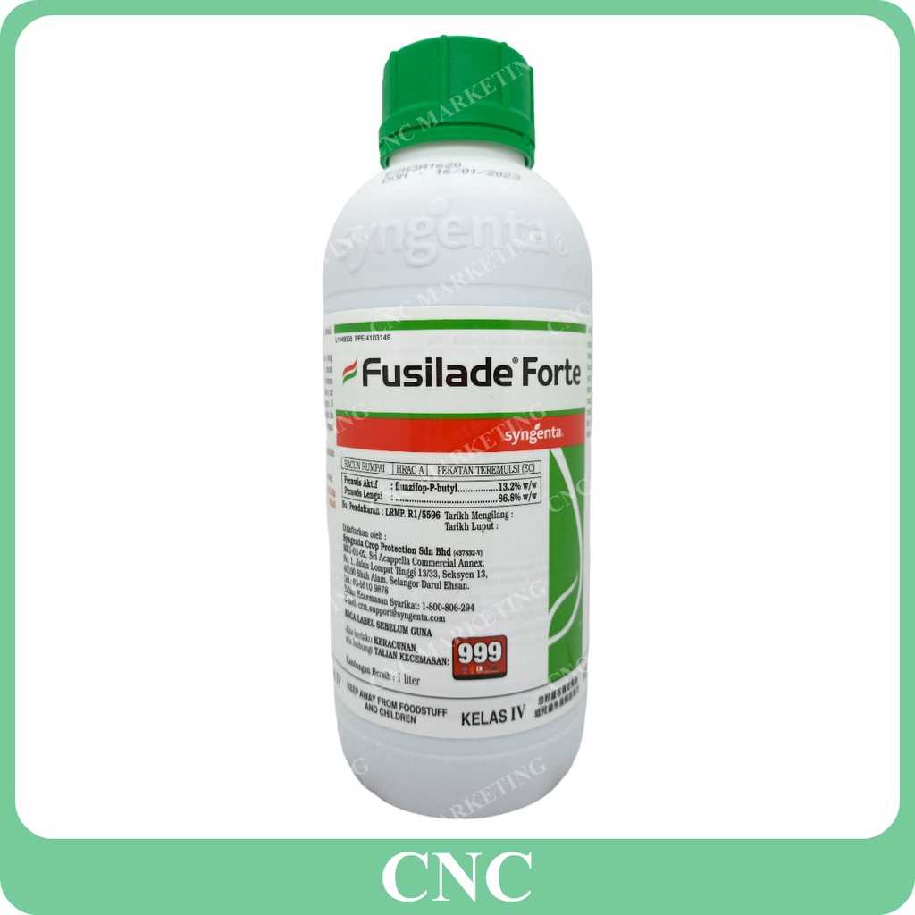 1L Fusilade Forte ACM Syngenta Fluazifop-P-butyl 13.2% Herbicide Weeds Racun Rumpai Rumput ...
