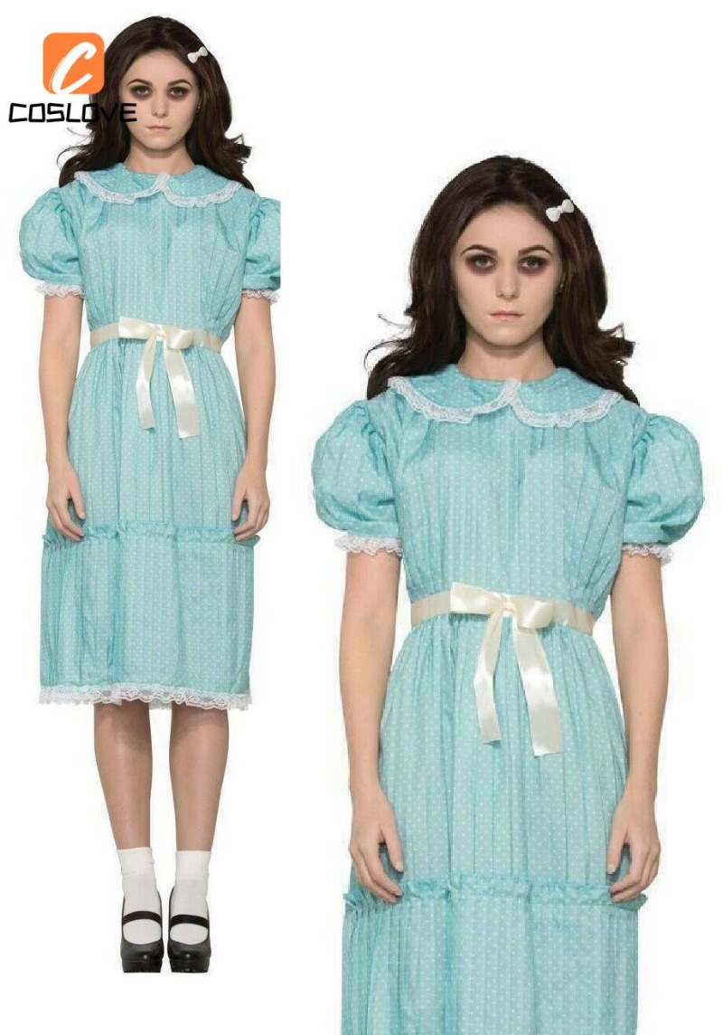 The Shining The Twins Cosplay Full Set Clothin Suit for Women Blue ...