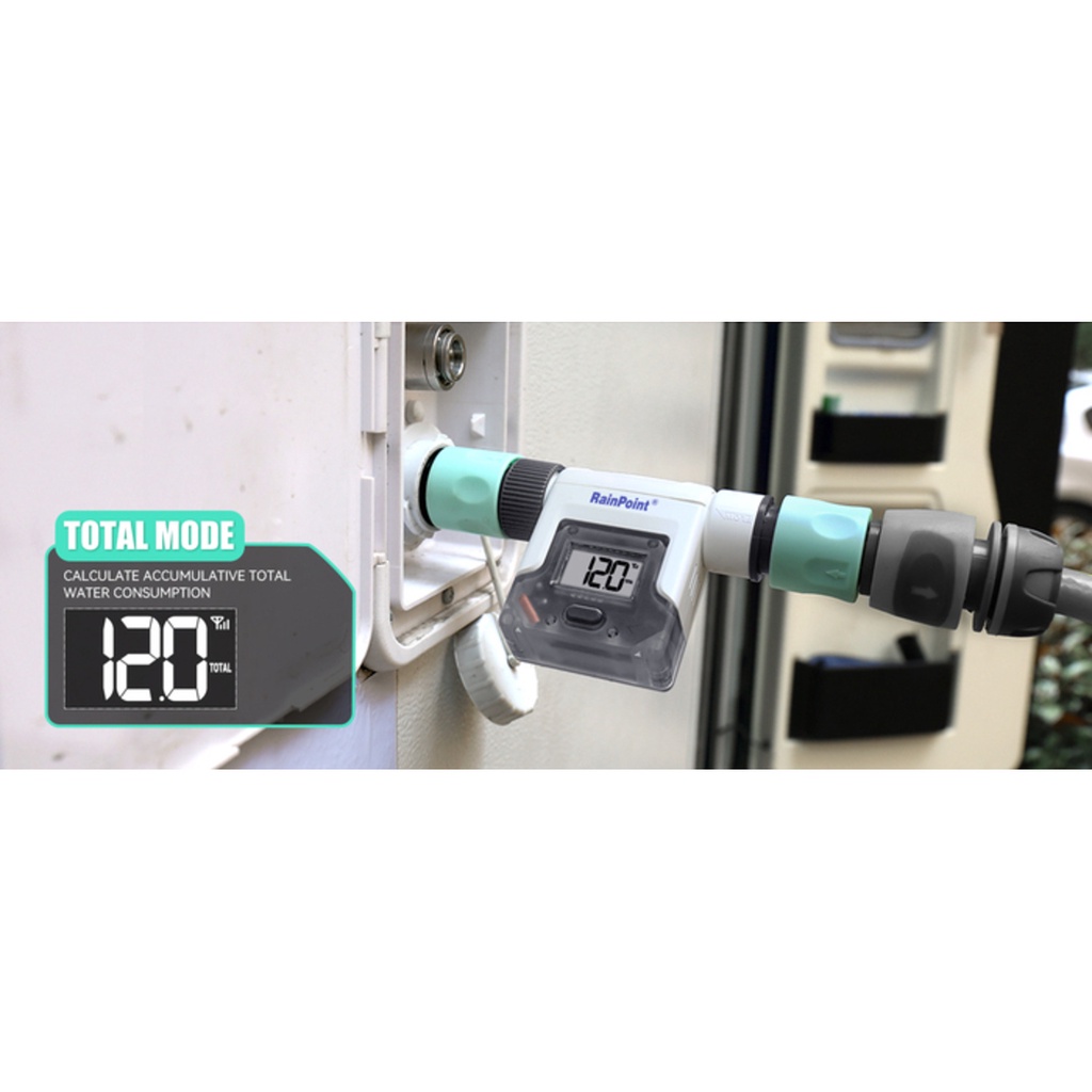 RAINPOINT WiFi Water Flow Meter, Smart Water Meter For Garden Hose ...