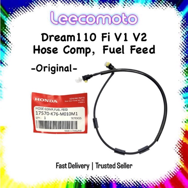 ORIGINAL HONDA DREAM110 Fi DREAM 110 Fi EX5 Fi INJECTION V1 V2 FUEL PUMP HOSE COMP FUEL FEED ...