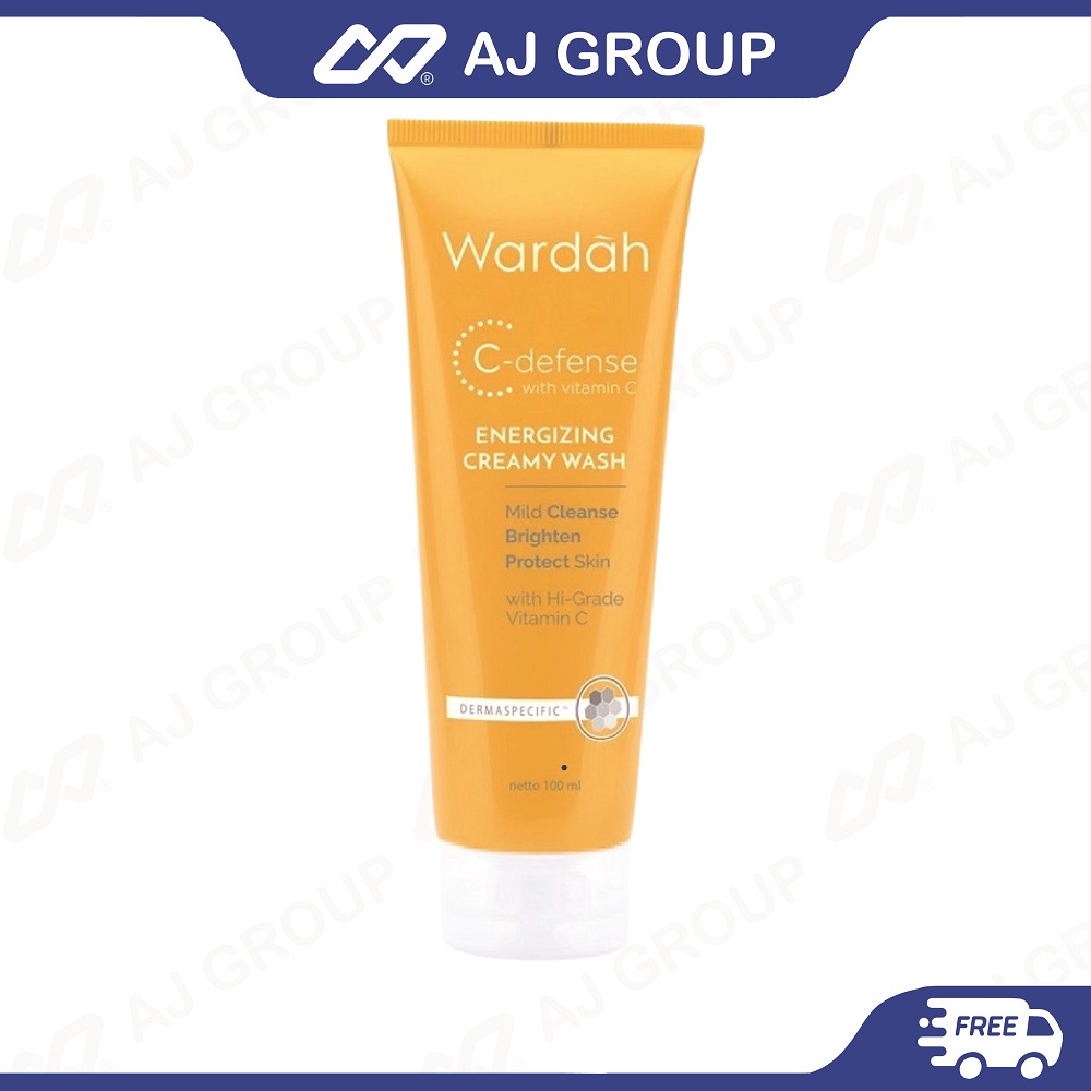 Wardah C-Defense Energizing Creamy Wash (100ml) [Pencuci Muka] | Shopee ...