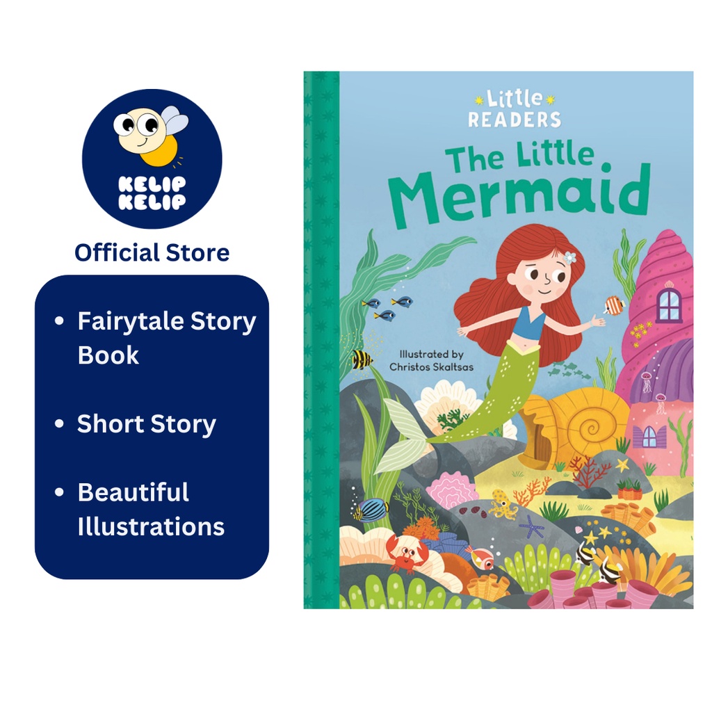 Little Readers The Little Mermaid Story Book for Kids to Read Short ...