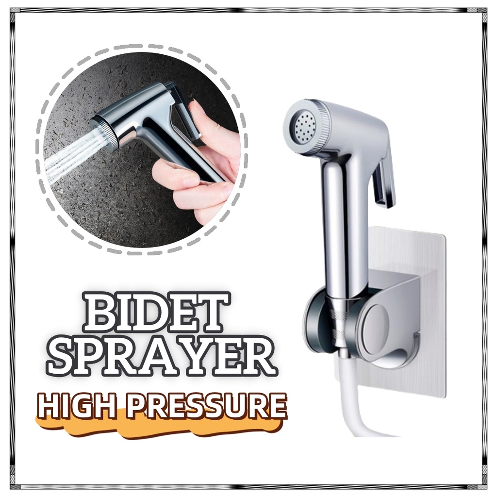 Handheld Bidet Spray Gun Toilet Hose Shower Head Booster Hand Wash ...
