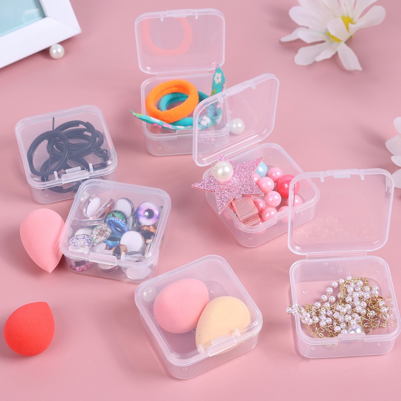 Portable Transparent Small Object Storage Box / Mini Travel Dust-Proof ...