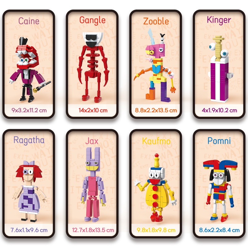 The Amazing Digital Circus Children Toys Building Blocks Minifigure ...