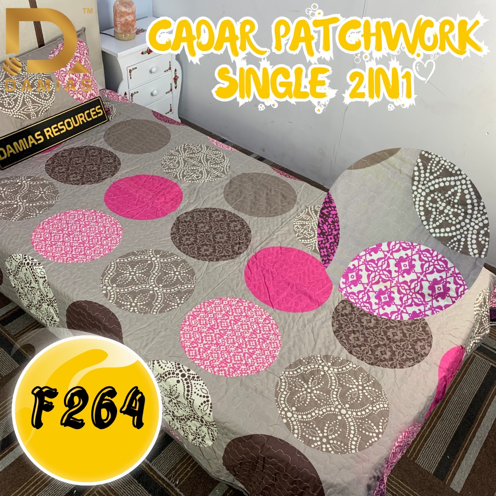 Cadar Bilik Anak Bujang Single Patchwork Hamparan Fahim Set 2 in 1 ...