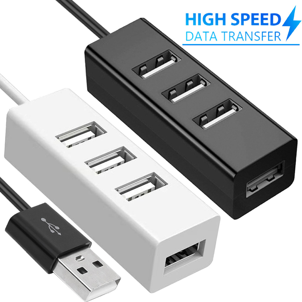 High Speed USB2.0 Power Adapter - Universal 4 Port Travel Multi USB ...