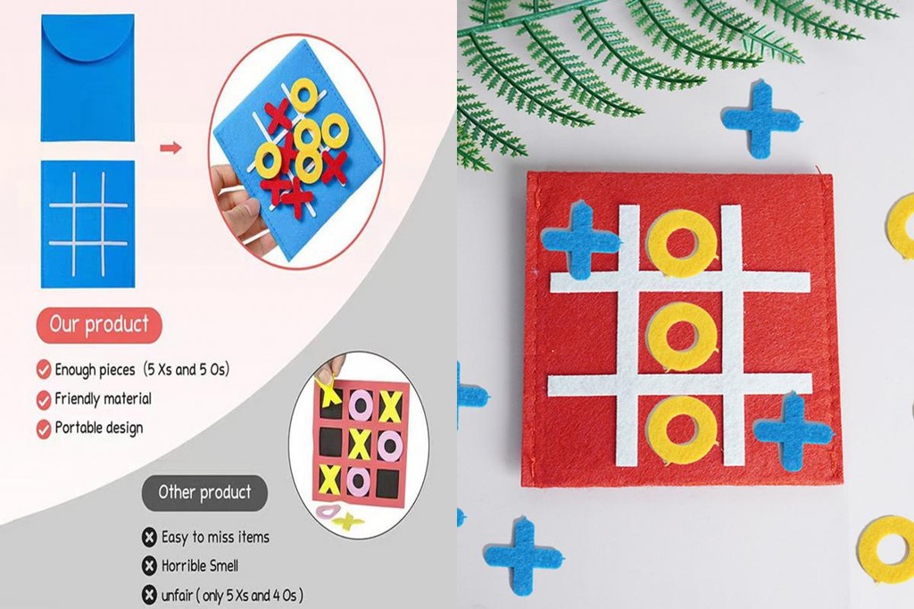 Tang Xo Board Game Kit Toddler Xo Board Game Mini Xo Felt Board Game ...