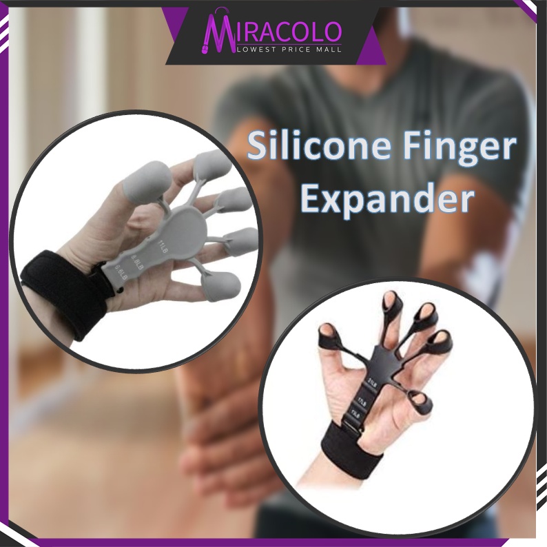 MIRA Silicone Hand Finger Grip Strengthener Workout Gripper Strength ...