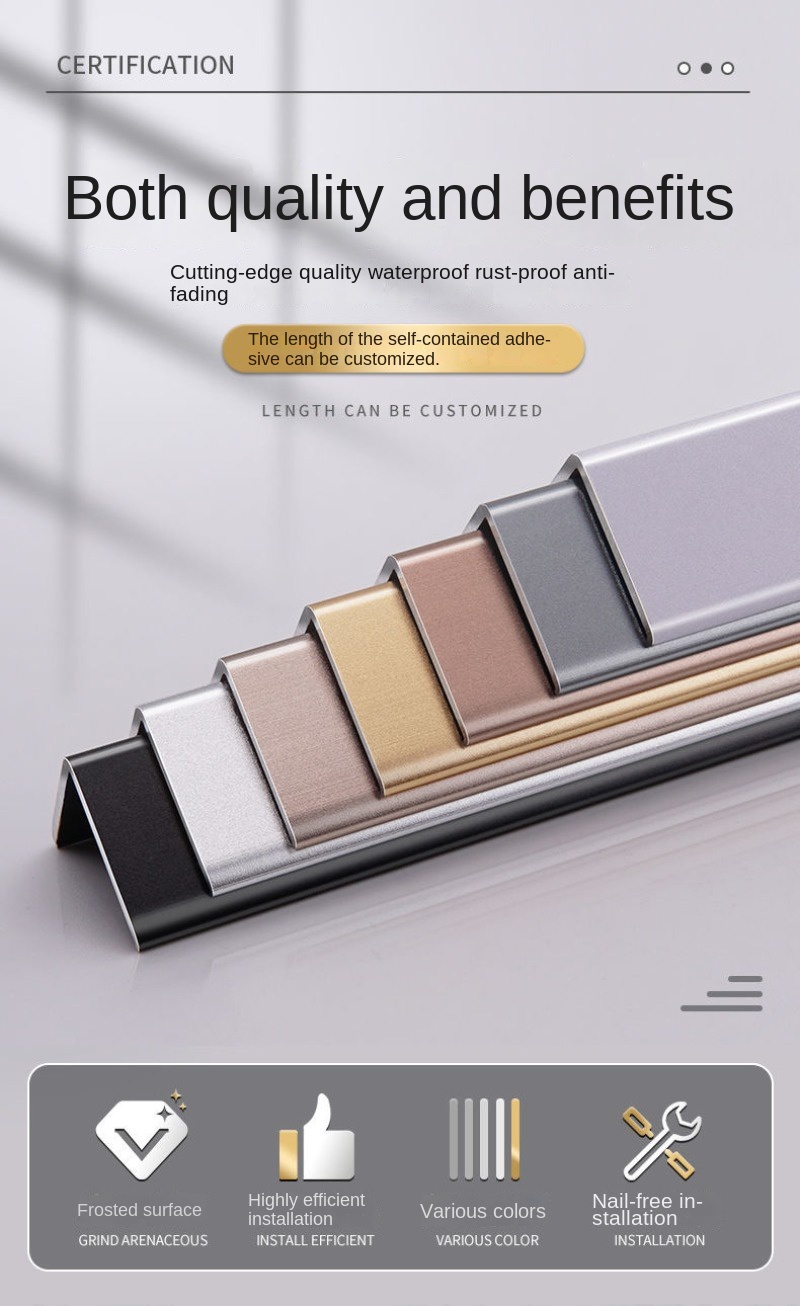 Titanium Aluminum Alloy Corner Protection Strip Corner Wall Protector ...