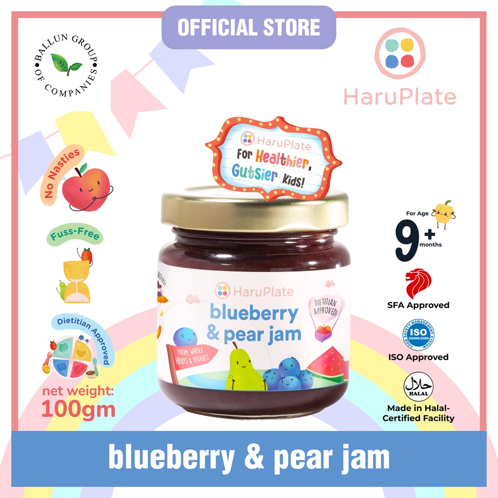 HaruPlate Blueberry & Pear Jam - 100g | Shopee Malaysia