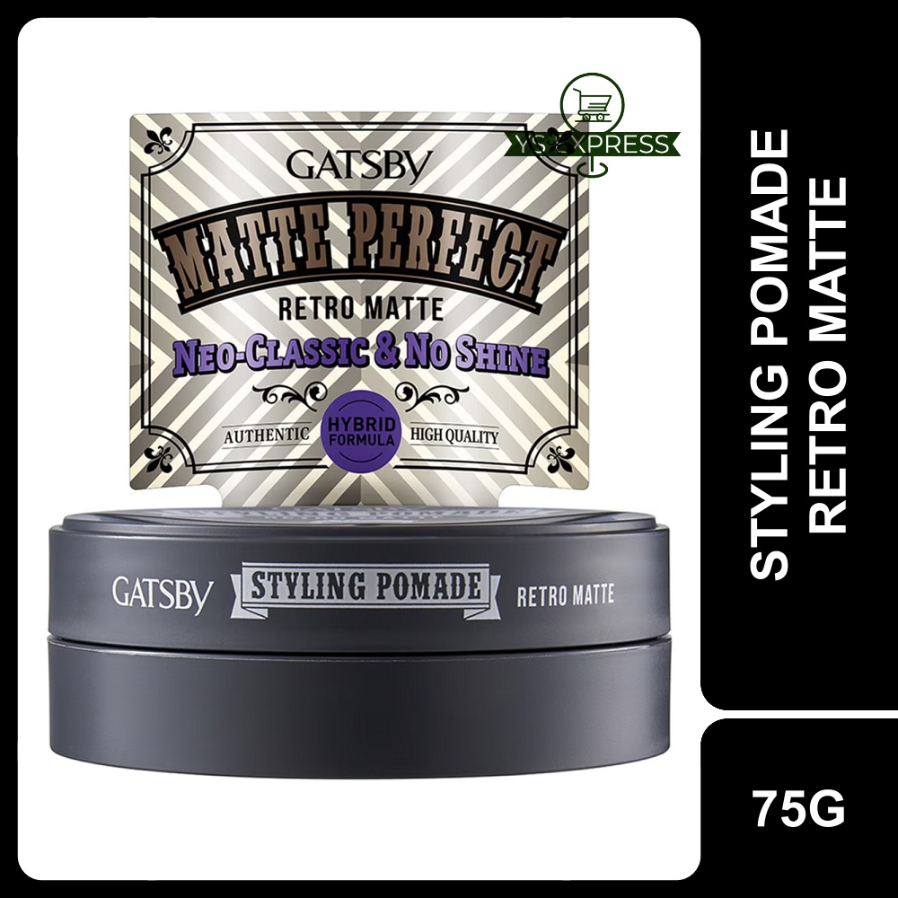 GATSBY Styling Pomade Retro Matte 75G | Shopee Malaysia