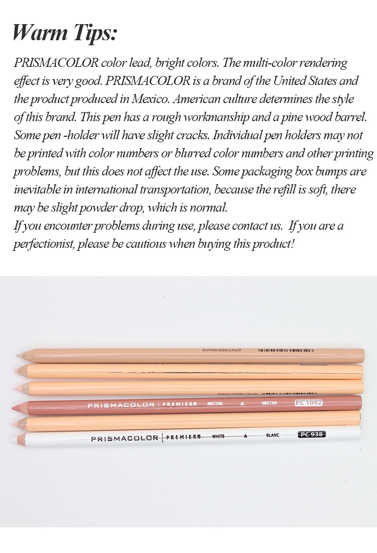 Angel Mark PRISMACOLOR Art Professional Oily Colored Pencils Single ...