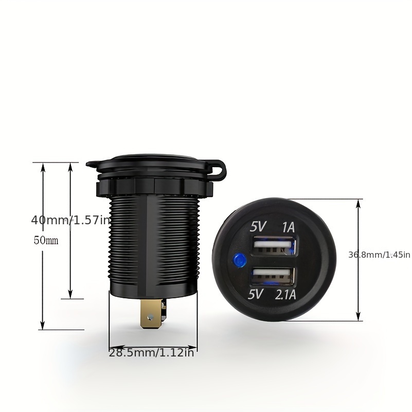 Motorcycle Car Modification Accessories Usb Plug Mobile Phone Charger 3 ...