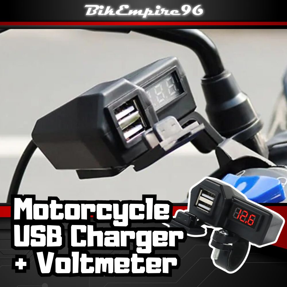 Motorcycle USB Charger + Voltmeter for powering and charging ADV160/150 ...