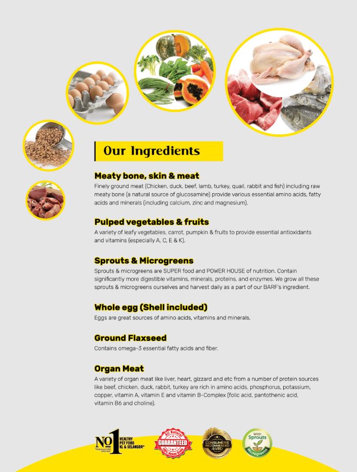 [Instant Delivery] Coco & Joe Barf Raw Food For Dogs ( 300g and 1kg ...
