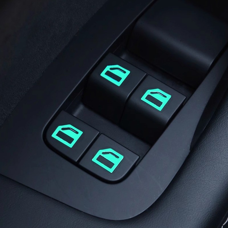 Fluorescent Window Lifter Switch Decals - Car Interior Styling ...