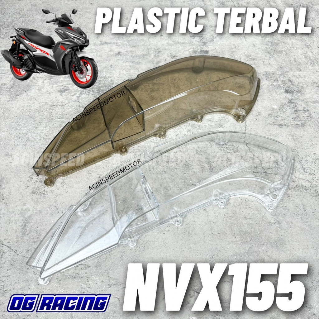 NVX155 V1 V2 AIR FILTER COVER TRANSPARENT/ NVX155 Cover clear/ AEROX ...