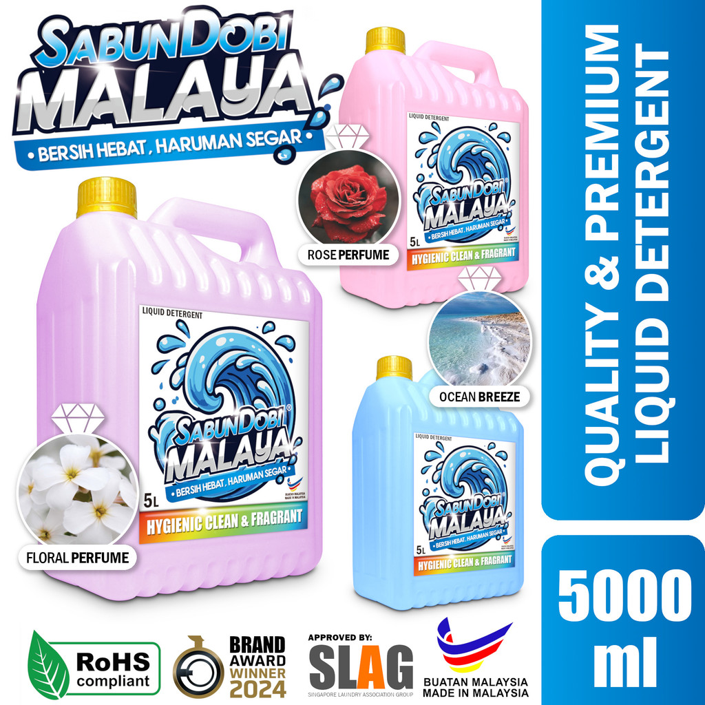 Sabun Dobi Malaya 5L Laundry Liquid Detergent High-Quality Concentrated ...