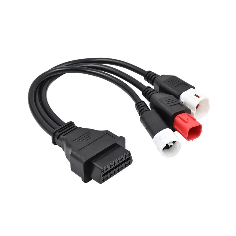 3 4 6 PIN Motorcycle OBD2 Diagnostics Connector For Yamaha 3PIN 4PIN ...