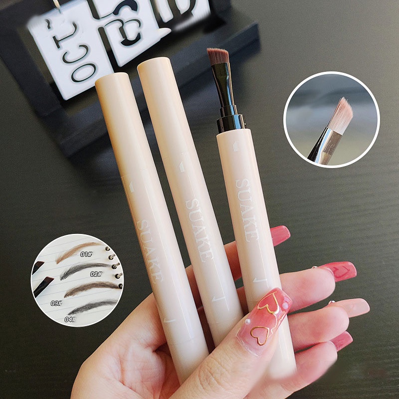 2-in-1 Eyebrow Staining Cream Waterproof and Sweatproof No Fade Natural ...