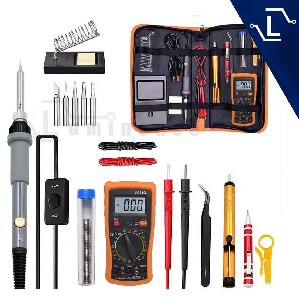 [Luminense] Multimeter Solder Set Solder iron Solder wire Cutter Solder ...