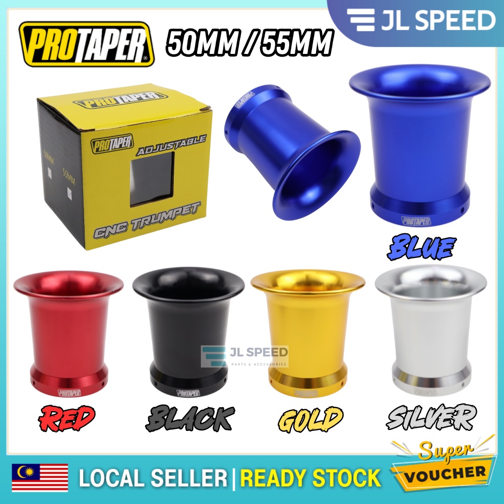 PROTAPER UNIVERSAL CARBURETOR TRUMPET RACING AIR FUNNEL DOWNDRAFT CNC ...