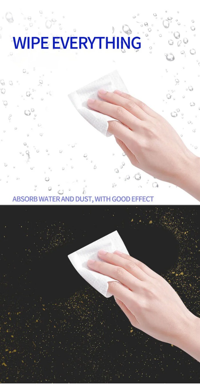 MECHANIC Non-Dust Cloth 50 PCS Anti Static Paper Drawing Type for Phone ...