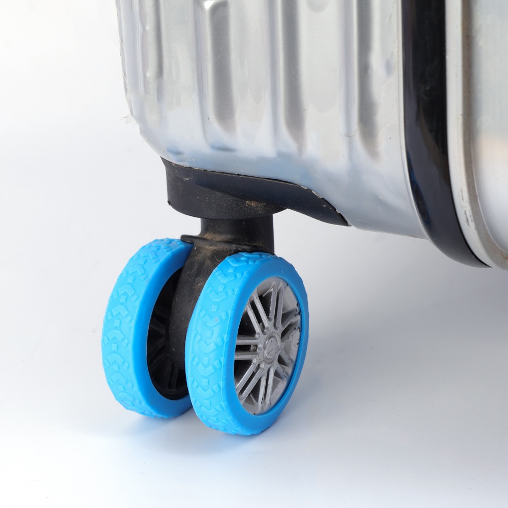 Anti-wear Luggage Wheels Protector Cover High Elasticity Silicone ...