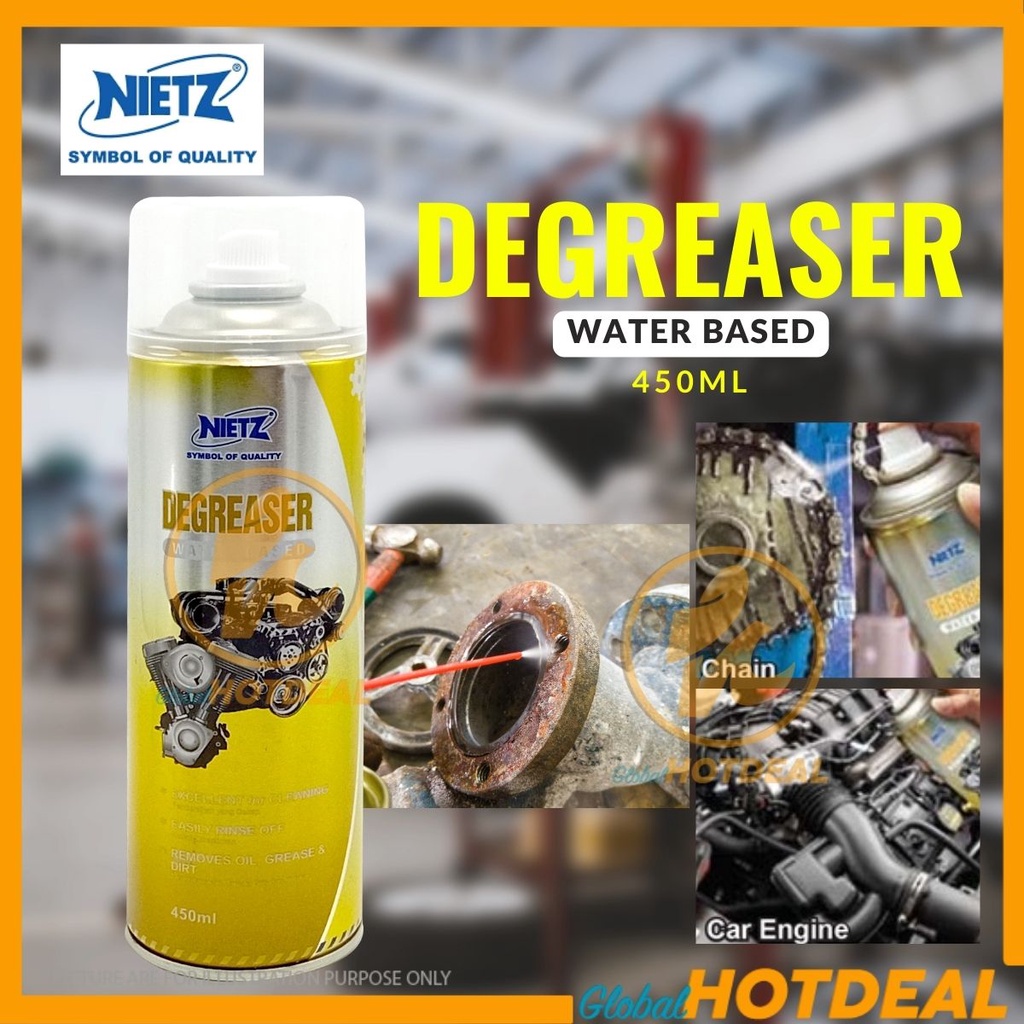 NIETZ 450mL Degreaser Water Based for Machine Chain Bengkel Kereta ...