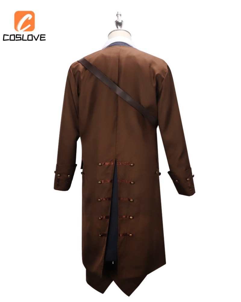 Movie Pirates of the Caribbean Jack Sparrow Cosplay Full Set Costume ...