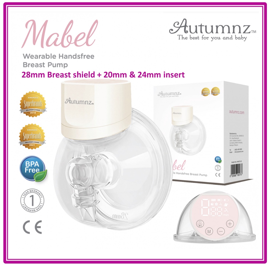 AUTUMNZ - MABEL Wearable Electric Handsfree Breastpump (Pam Susu ...