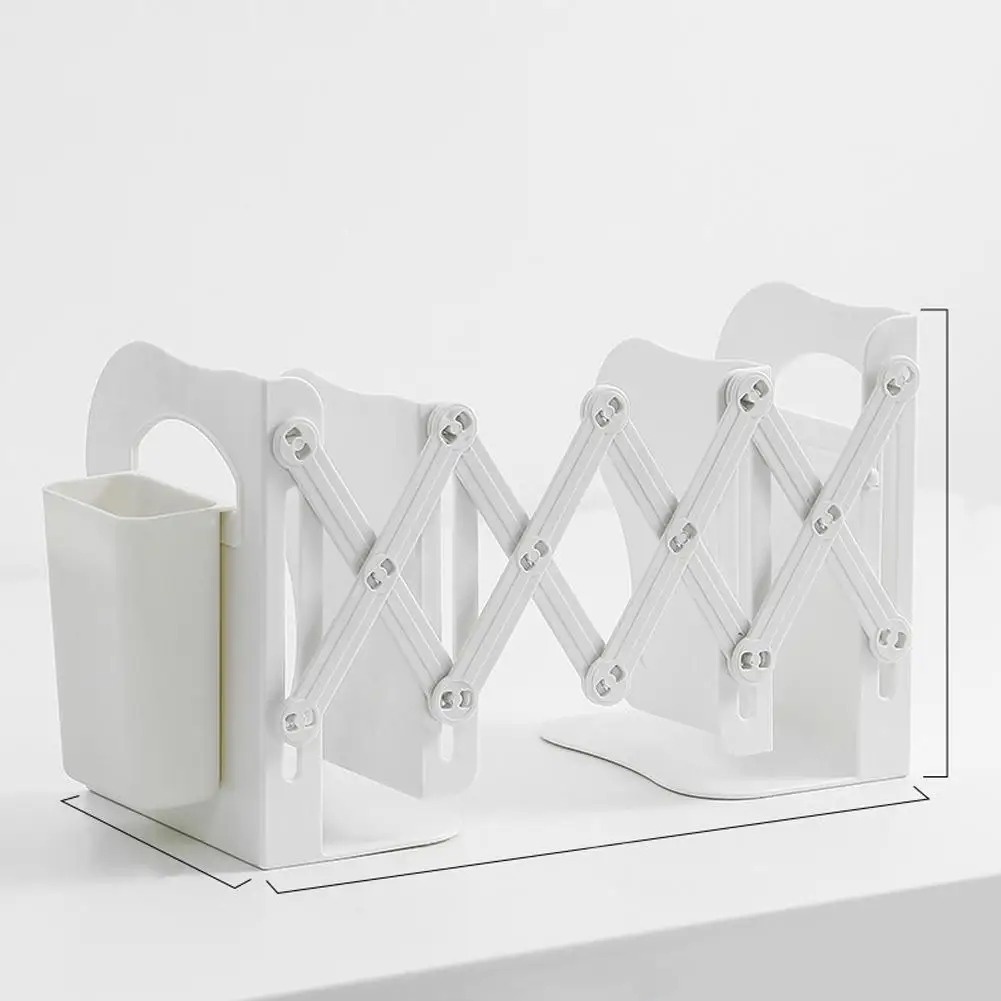 Retractable Bookends For Shelves Book Support Stand Set Adjustable ...