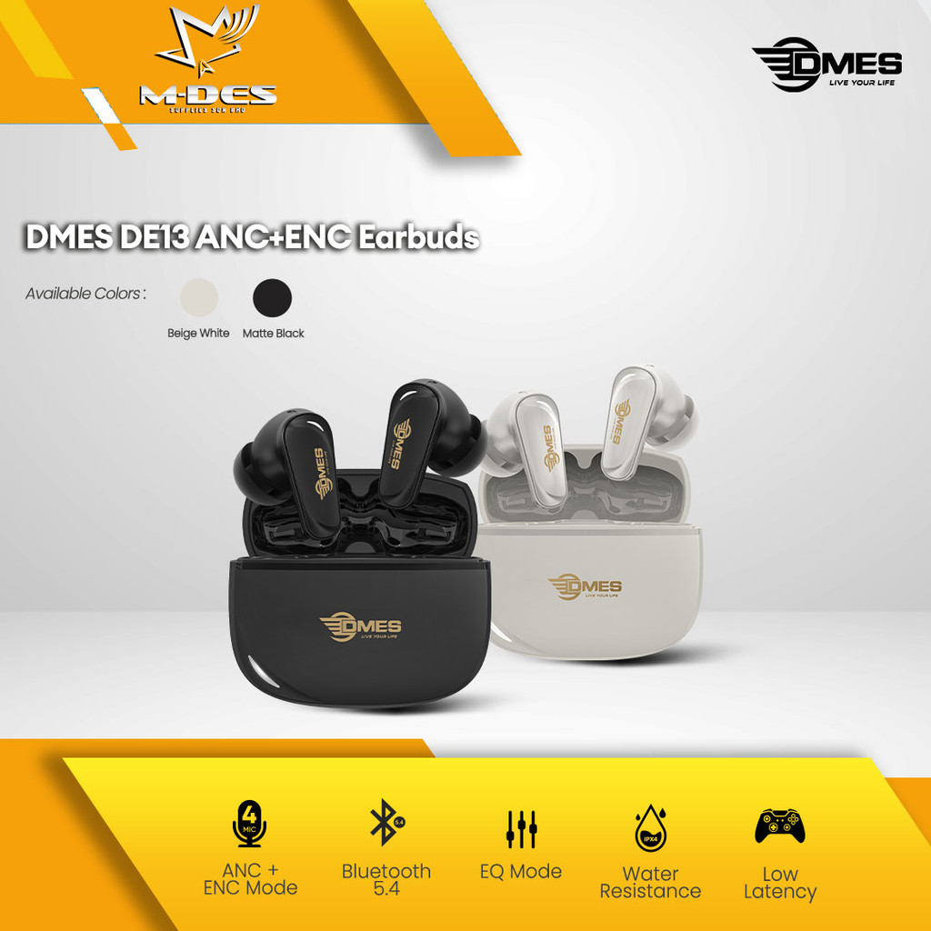 Dmes DE13 ANC Wireless Earphones 5.4 Bluetooth Earbuds | Noise ...