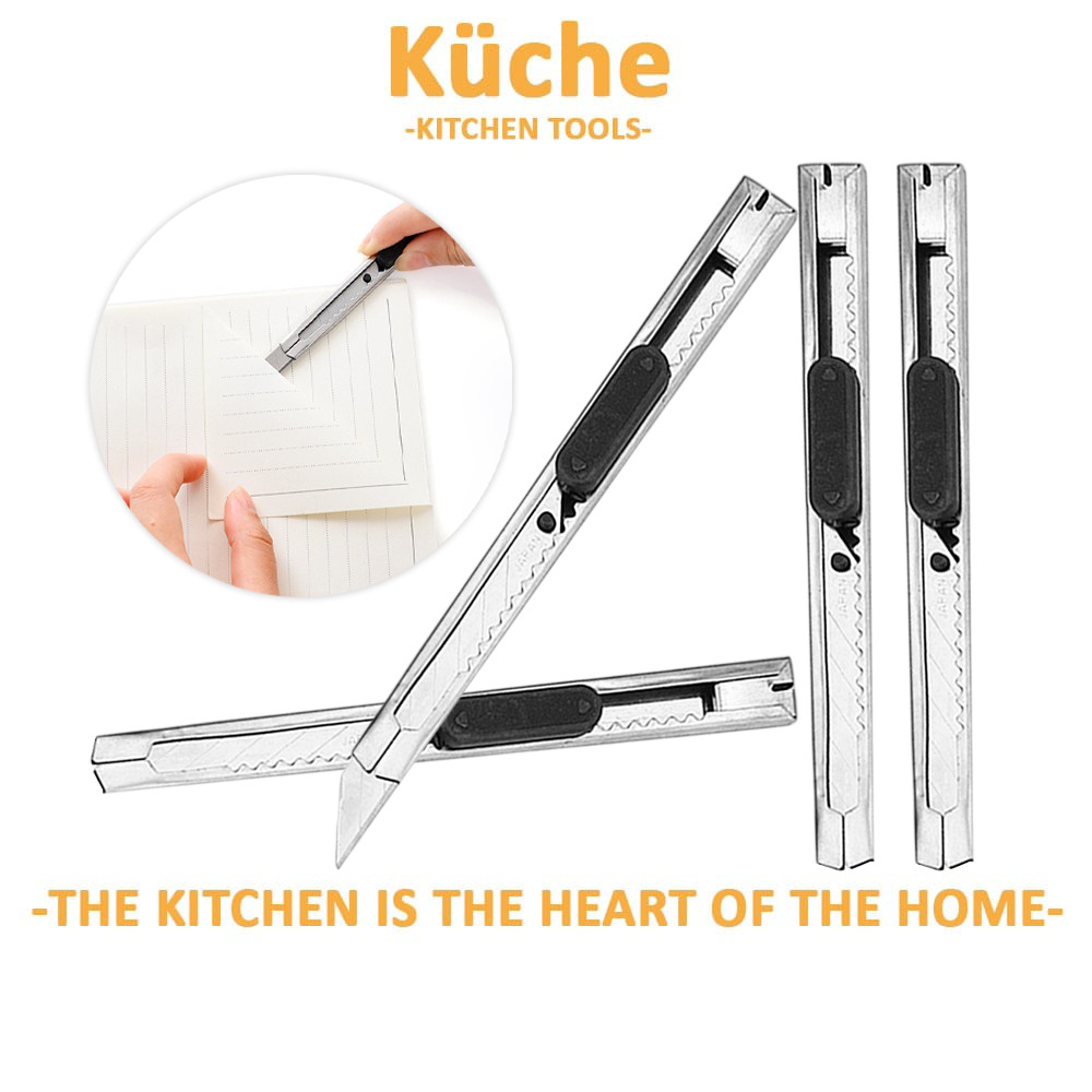 KUCHE Stainless Steel Retractable Cutter Utility Knife Cutting Paper ...